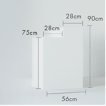 Concertina Stepped Display Unit- White – Paper Lounge