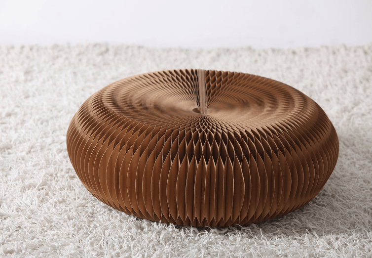 Paper Foot Stool - Brown | Paper Lounge | UK