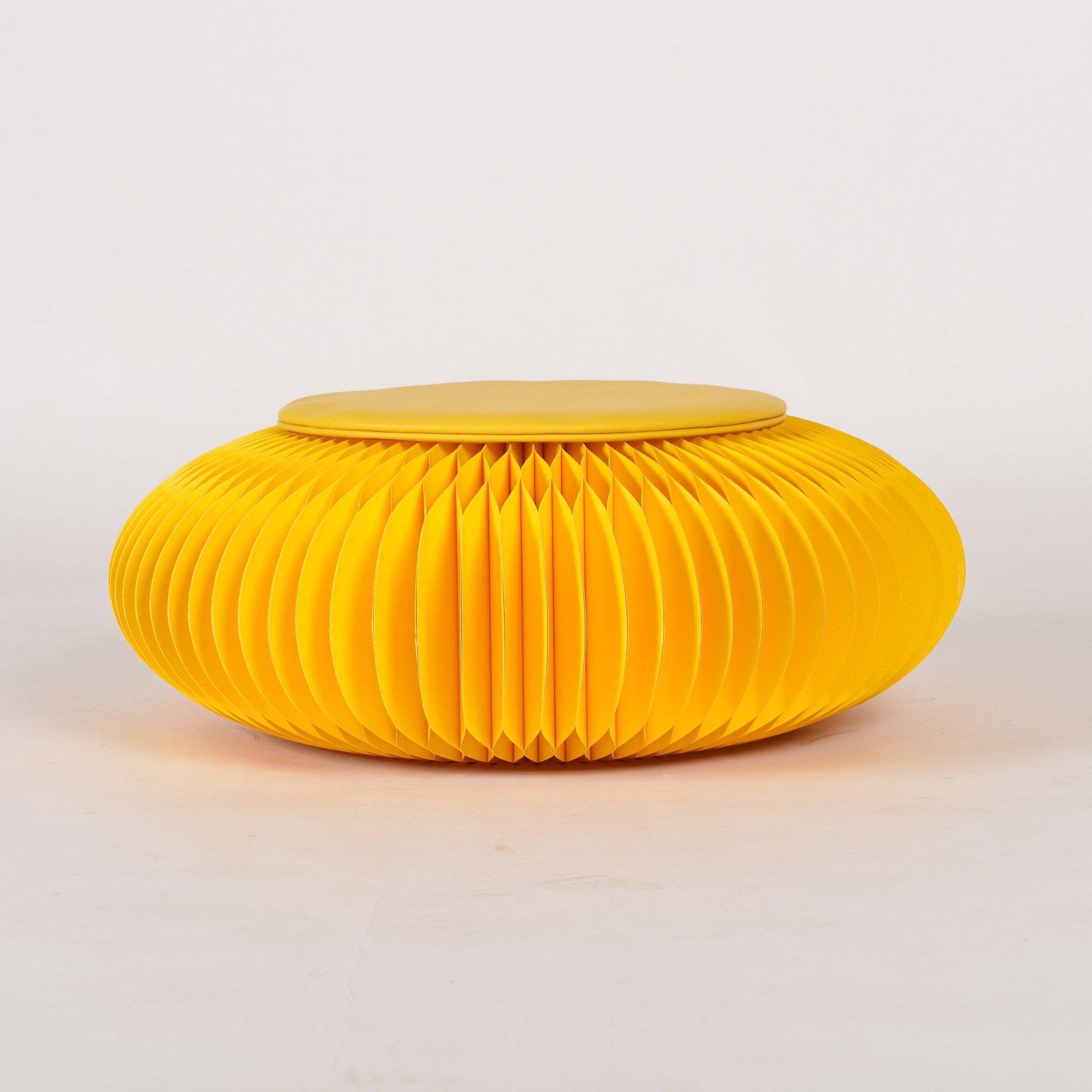 Paper Foot Stool - Yellow | Paper Lounge | UK